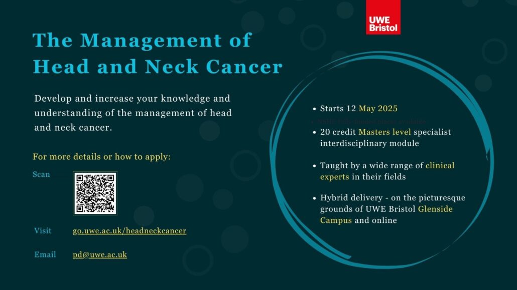 THE MANAGEMENT OF HEAD AND NECK CANCER - MASTERS MODULE - Bahnon
